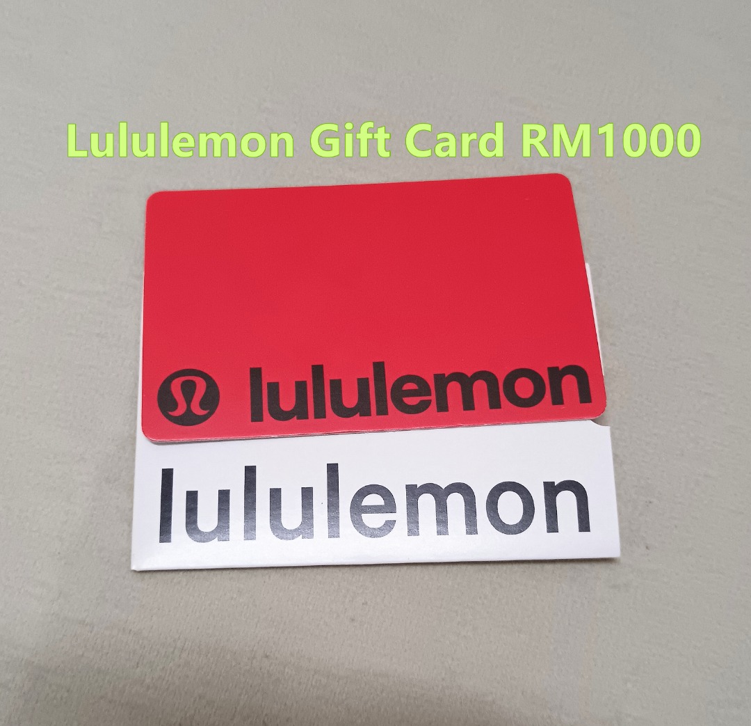 Lululemon Gift Card RM1000, Tickets & Vouchers, Store Credits on Carousell