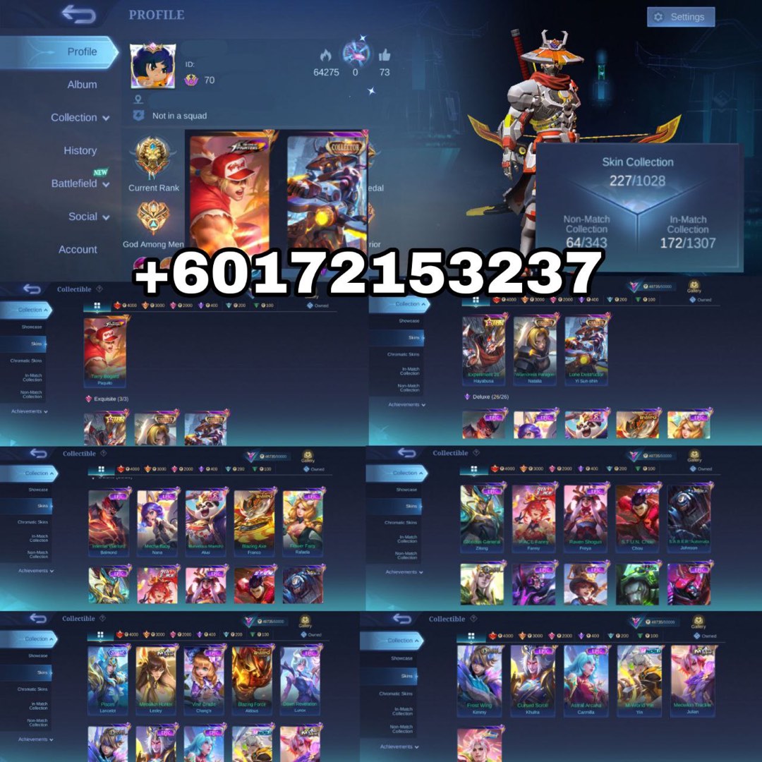 MLBB ACCOUNT CC YSS + KOF PAQUITO, Video Gaming, Video Games, Others on ...