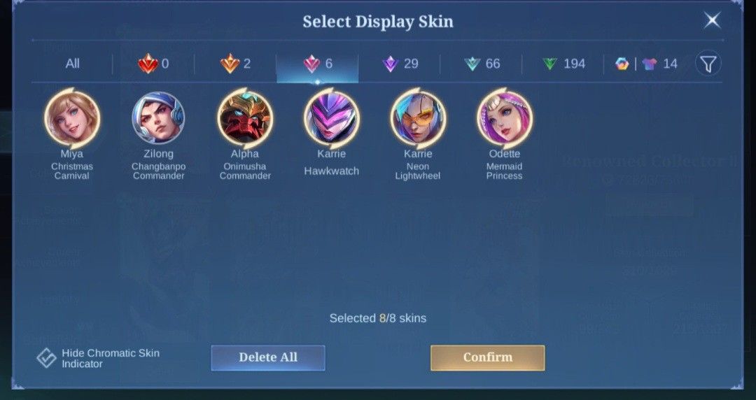 MLBB ACCOUNT GUIN ASPIRANT X KARINA KOF, Video Gaming, Video Games, Others on Carousell