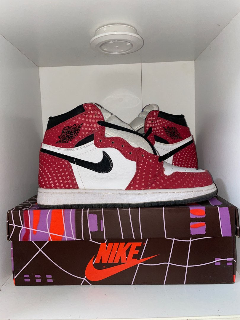 Nike Air Jordan 1 Retro High OG Spider Man Into the Spiderverse, Men's ...