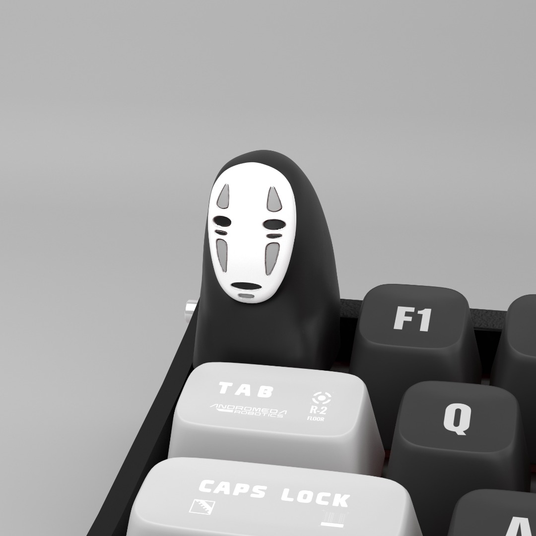 No Face Keycap Spirited Away Resin Artisan Keycap for Mechanical ...
