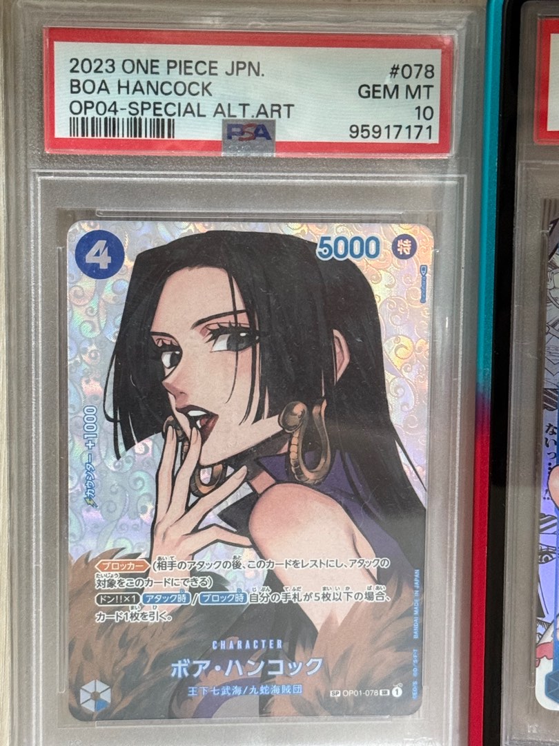 One Piece Boa Hancock OP01-078 PSA 10, Hobbies & Toys, Toys & Games on ...