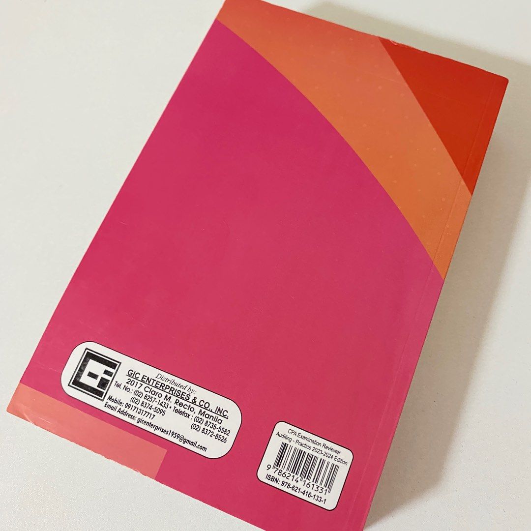 Original ACCOUNTING BOOK - CPA Reviewer in Auditing Practice (2023-2024 ...