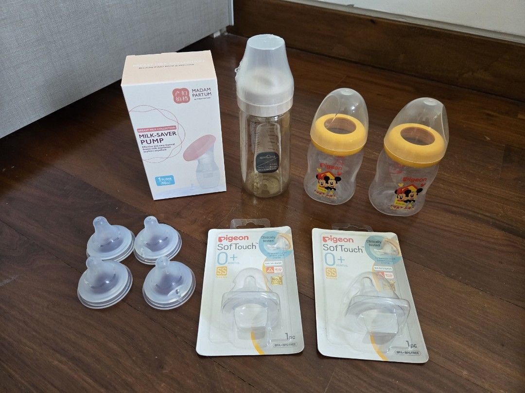 Pigeon and Spectra bottles, Pigeon teats, Babies & Kids, Nursing ...