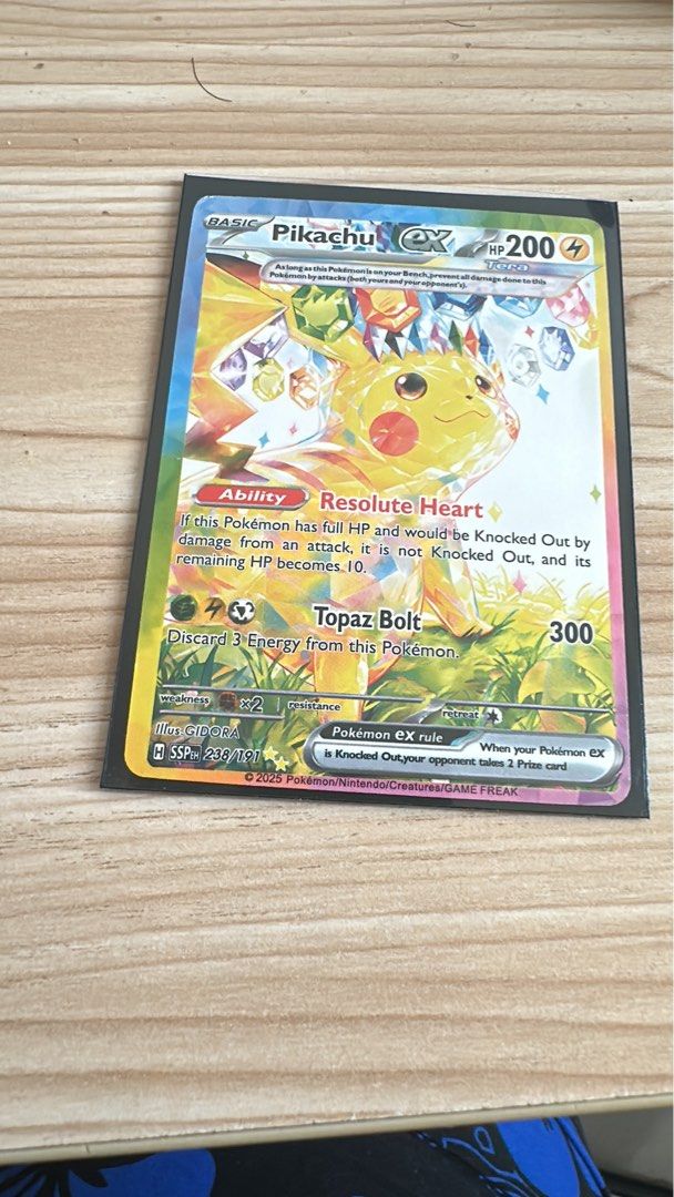 Pikachu EX Pokemon Card, Hobbies & Toys, Toys & Games on Carousell