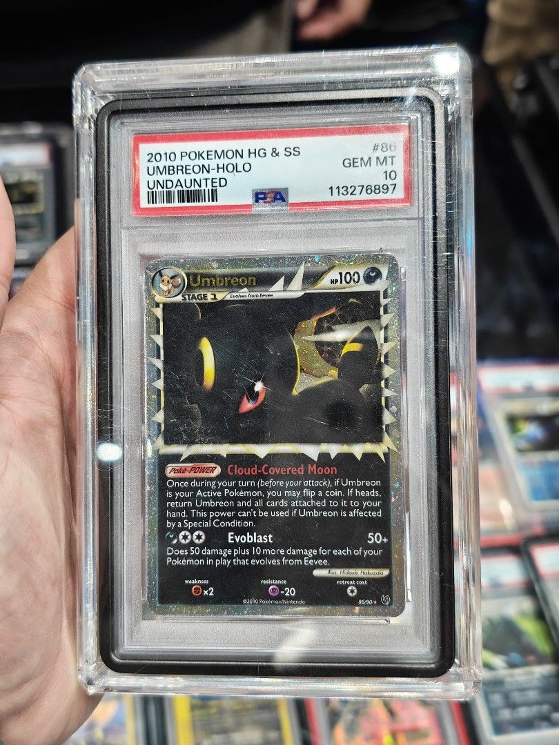 Pokemon English Heartgold and Soulsilver Undaunted holo rare 86 Umbreon ...