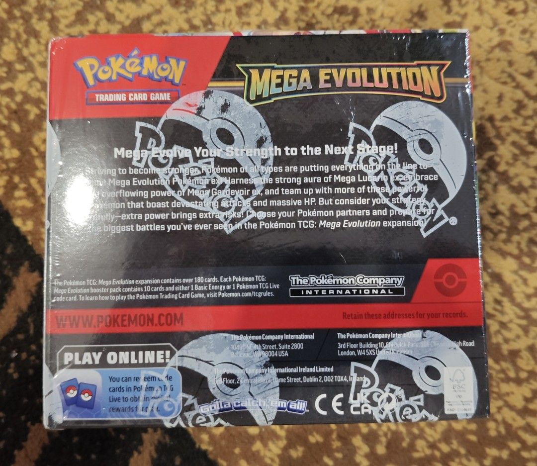 Pokemon Mega Evolution Trading Card Game Enhance Booster Box, Hobbies ...