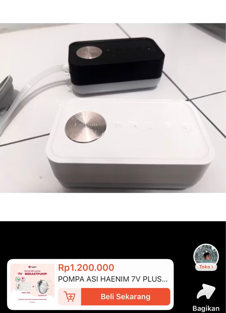 POMPA ASI HAENIM 7V plus HANDSFREE, Bayi & Anak, Perawatan & Makanan ...