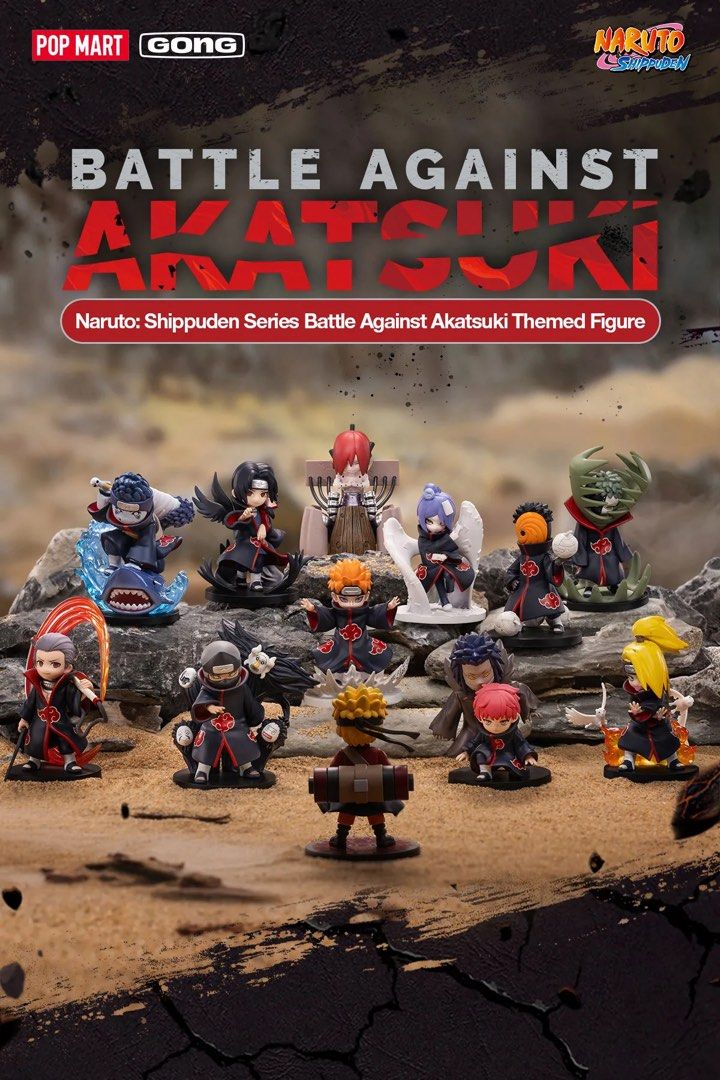 Pop Mart x Gong Naruto Shippuden Akatsuki Figure Set, Hobbies & Toys ...