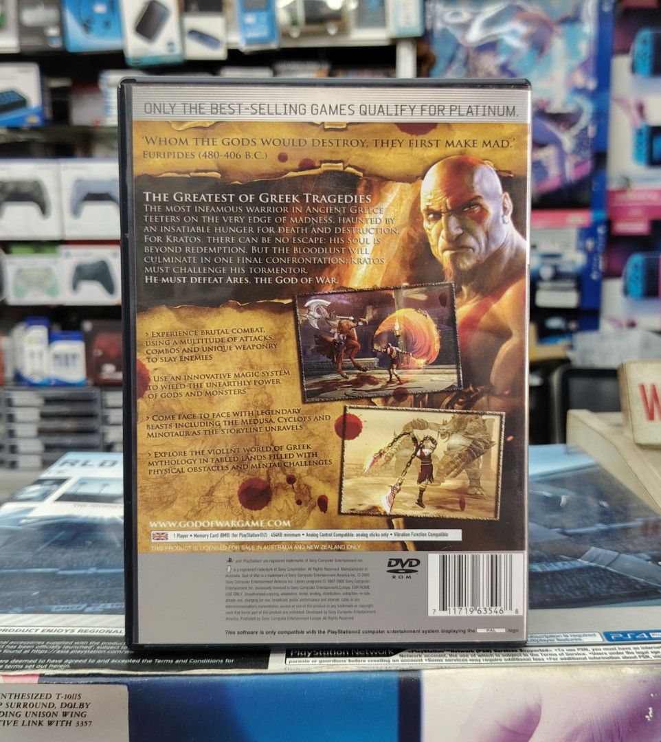PS2 God of War, Video Gaming, Video Games, PlayStation on Carousell