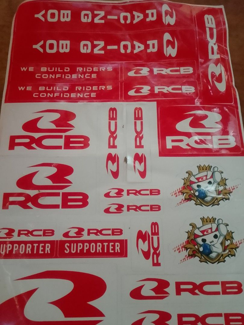 RCB Racing Boy Sticker Set, Hobbies & Toys, Collectibles & Memorabilia ...