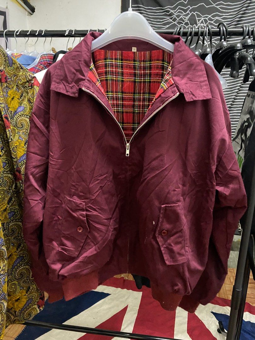 Relco london Harrington maroon, Men's Fashion, Coats, Jackets and ...