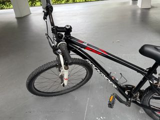 Small SIZE Rockrider ST100 Mountain bike with Btwin Child seat Attachment, Sports Equipment ...