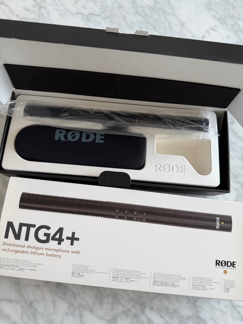 Rode NTG4+ Directional Shotgun Microphone, Audio, Microphones on Carousell