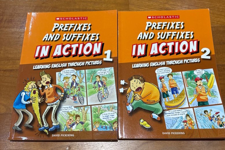 Scholastic Prefixes and Suffixes in Action Books 1 & 2, Hobbies & Toys ...