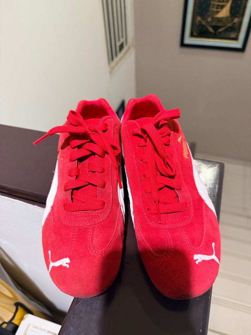 Puma Speedcat Merah OG Unisex Sneakers, Fesyen Wanita, Sepatu di Carousell