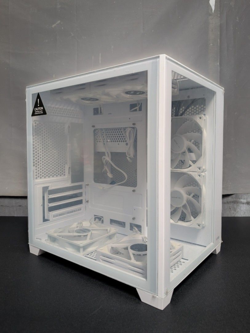 Tecware VXM2 Dual Chamber mATX (White) PC Case, Computers & Tech ...