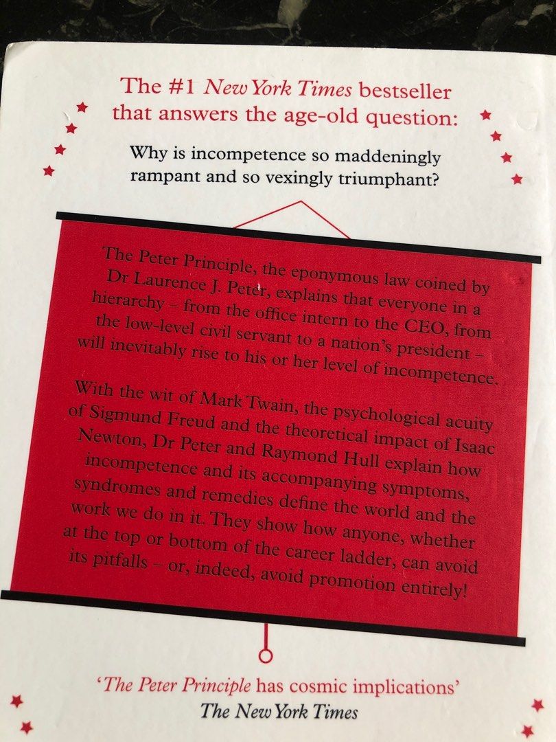 The Peter Principle: Why Things Always Go Wrong (classic book which ...
