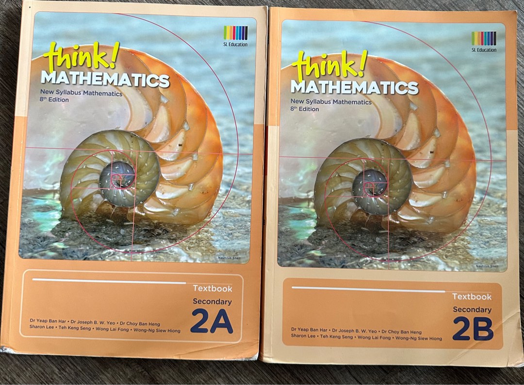 Think! Mathematics Textbook Secondary 2A & 2B, Hobbies & Toys, Books ...