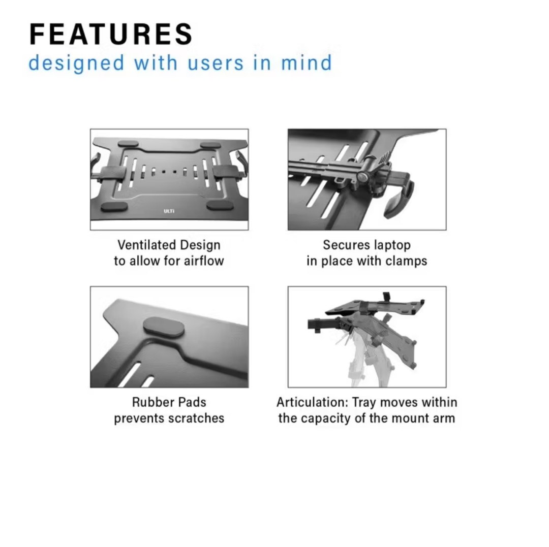 ULTI Stealth Laptop Tray - VESA Compatible, Computers & Tech, Parts ...