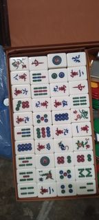 Vintage Mahjong Set with Brown Case, Hobbies & Toys, Toys & Games on ...