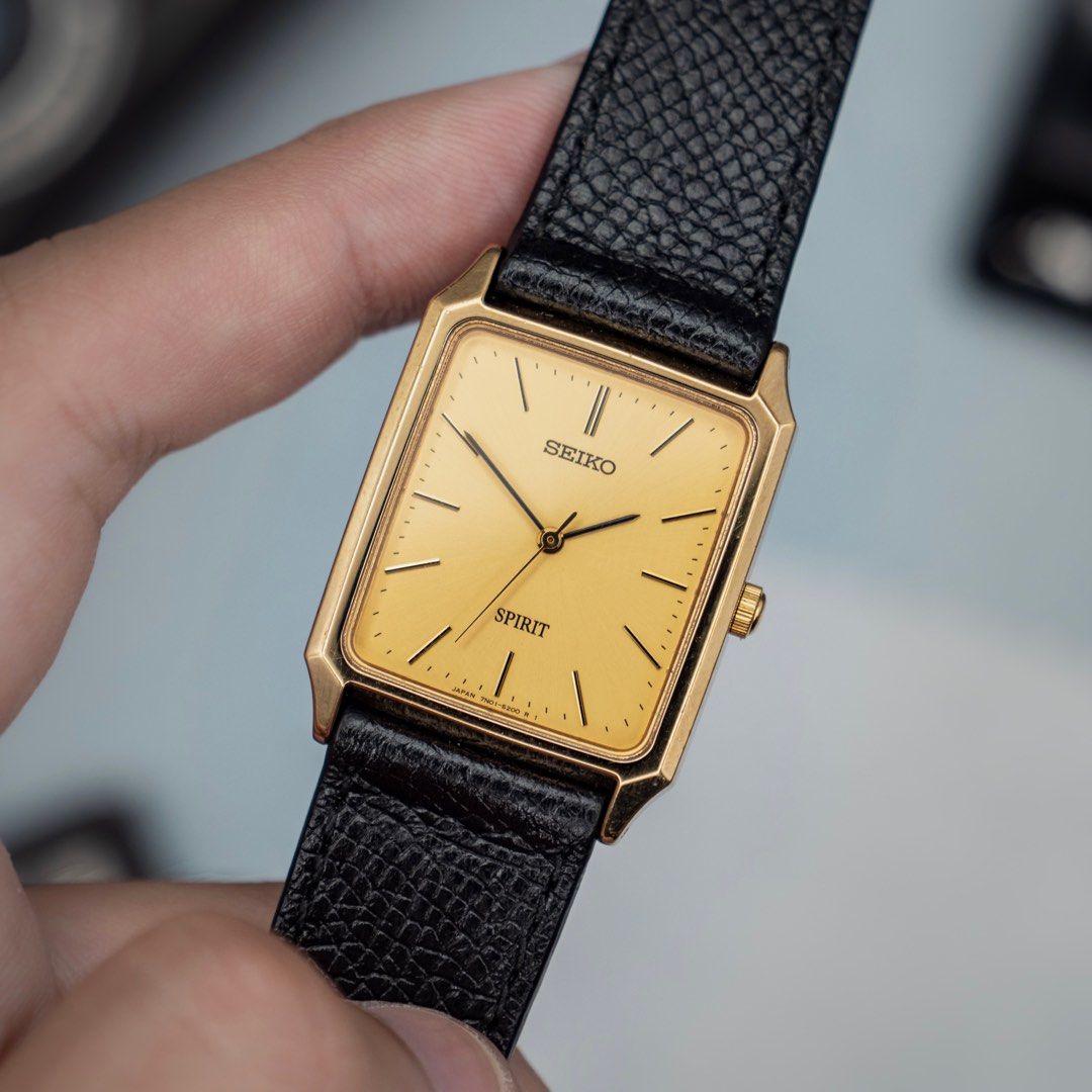 VINTAGE SEIKO SPIRIT TANK WATCH, Men's Fashion, Watches & Accessories ...