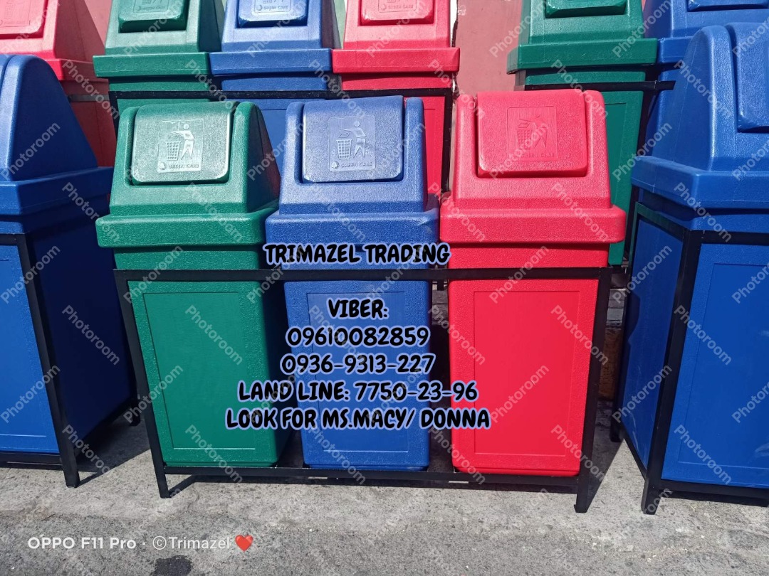 waste master trash bin with metal frame set by 3, Everything Else ...
