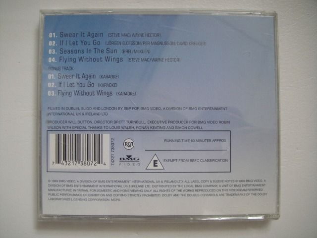 Westlife - The Westlife Story VCD (台灣版) (附歌詞), 興趣及遊戲, 音樂、樂器 & 配件, 音樂與媒體 ...