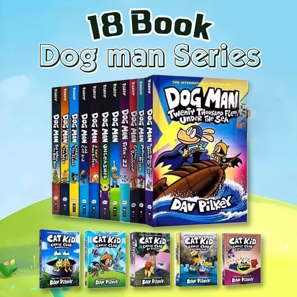 Dog Man and Cat Kid Comic Club Book Set / Dogman books, Hobbies & Toys ...