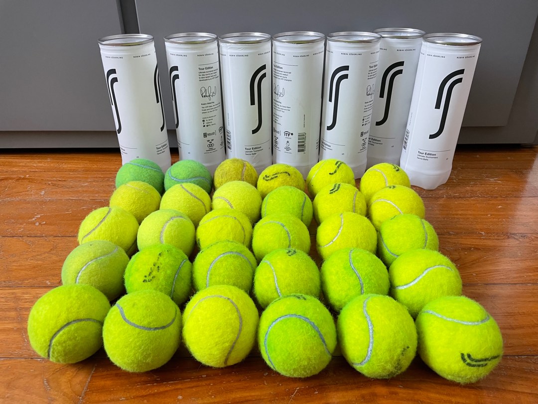 30 Used Tennis Balls, Sports Equipment, Sports & Games, Racket & Ball ...