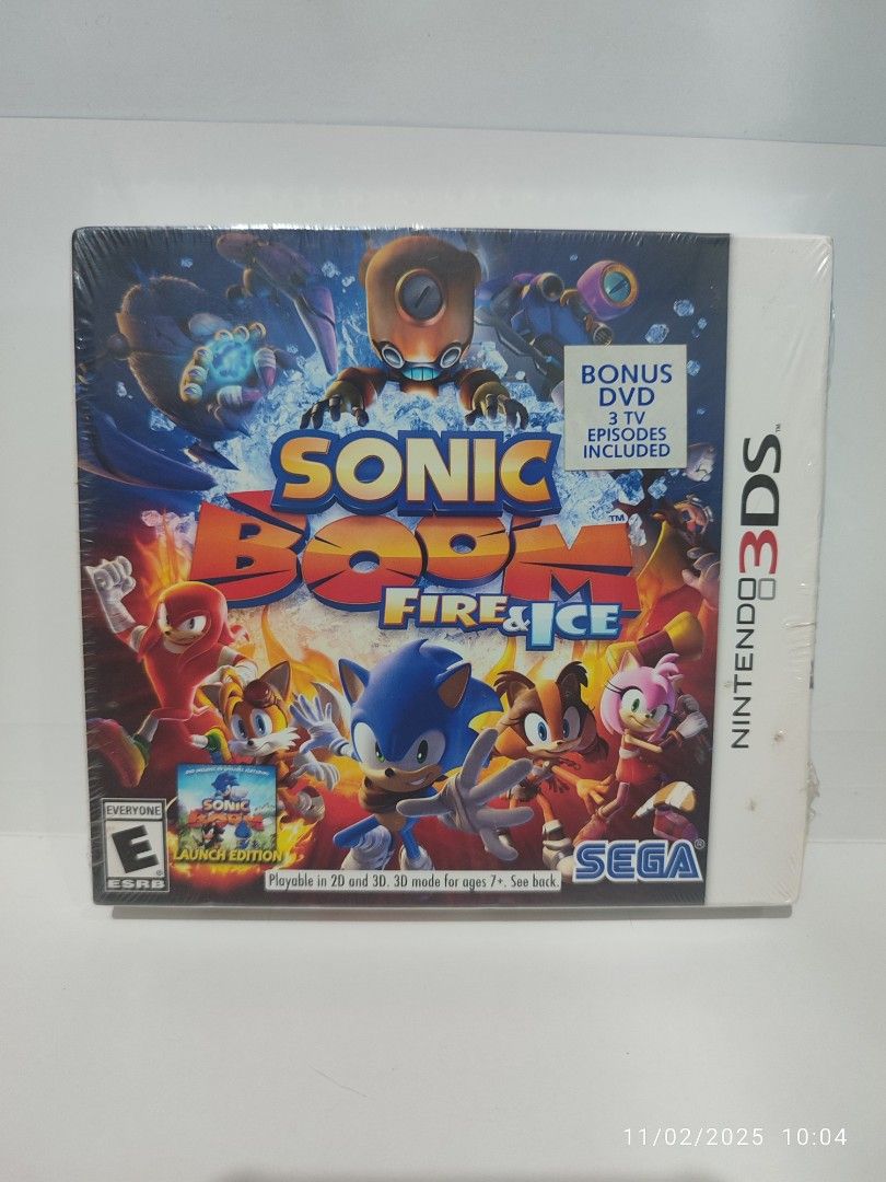 3DS - Sonic Boom: Fire & Ice (BRAND NEW) "NTSC", Video Gaming, Video ...