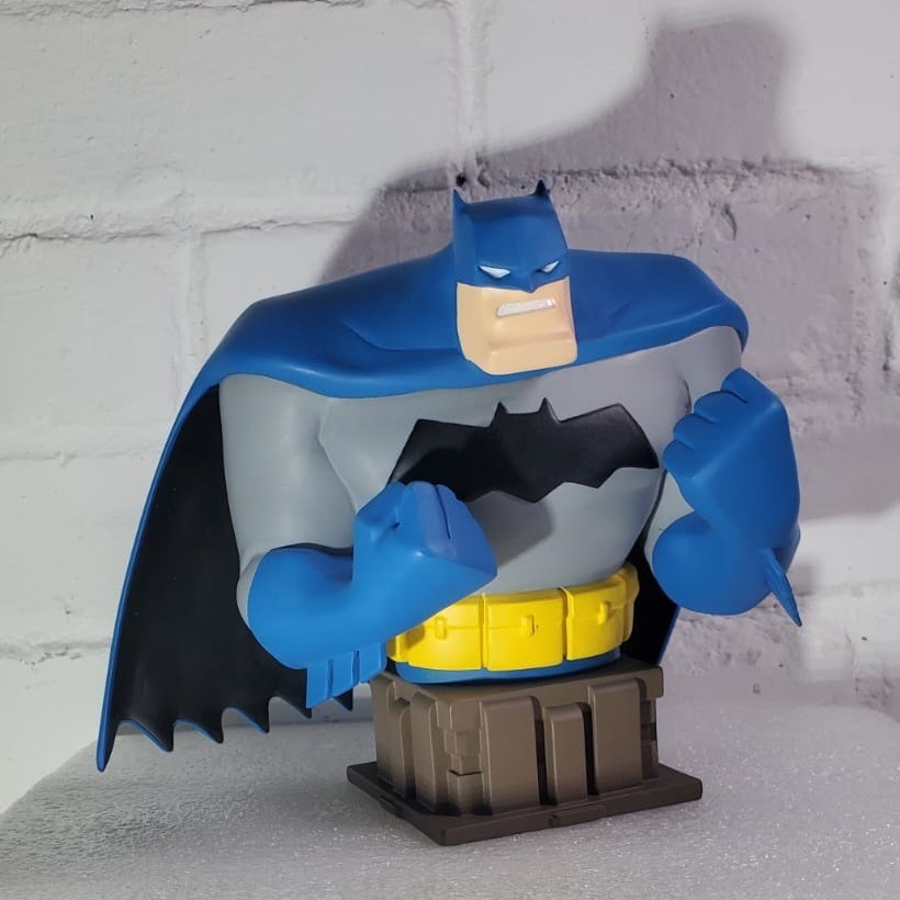 蝙蝠俠動畫系列蝙蝠俠黑夜之神樹脂半身像 sasckp Batman The Animated Series BATMAN DARK ...