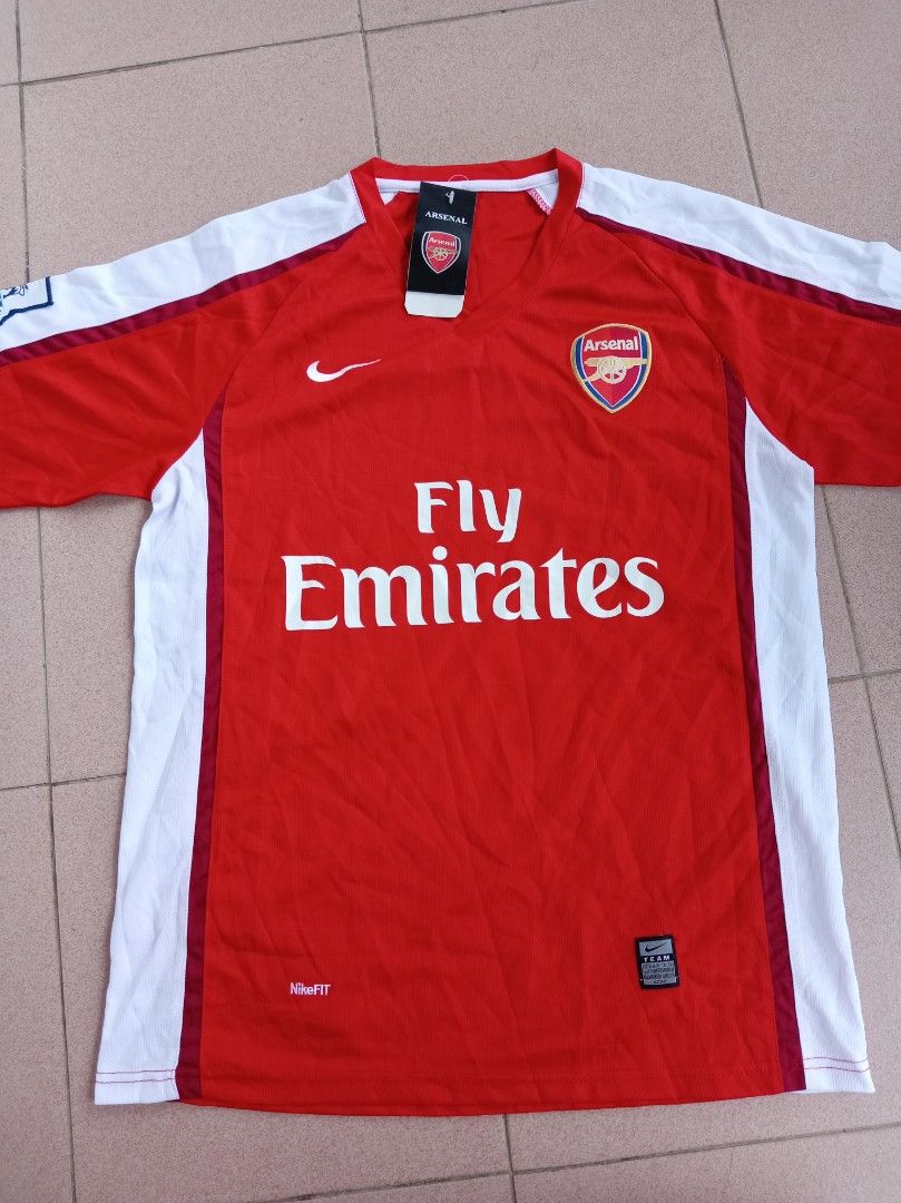 Arsenal Vintagr Jersey Fly Emirates Collecter, Men's Fashion ...