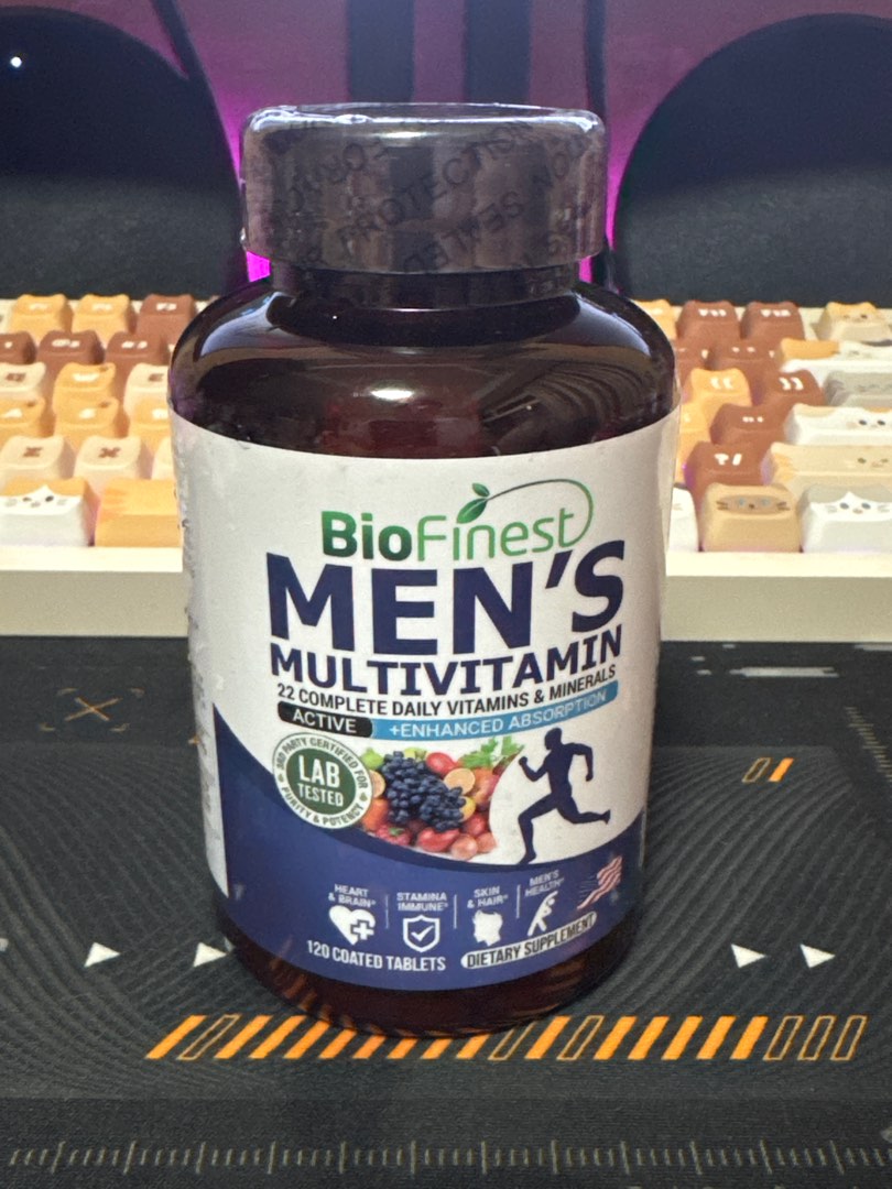 BioFinest Men's Multivitamin - 120 Tablets, Health & Nutrition, Health ...