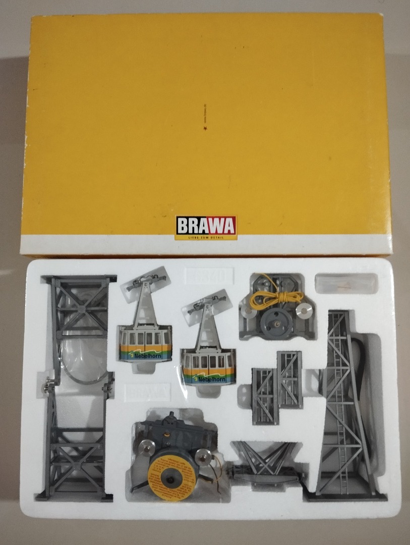 BRAWA HO scale Cable car set, Hobbies & Toys, Toys & Games on Carousell