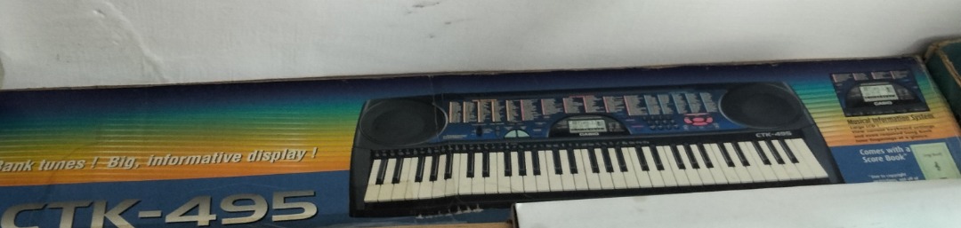 Casio CTK-495 Keyboard with keyboard stand, Hobbies & Toys, Musical ...
