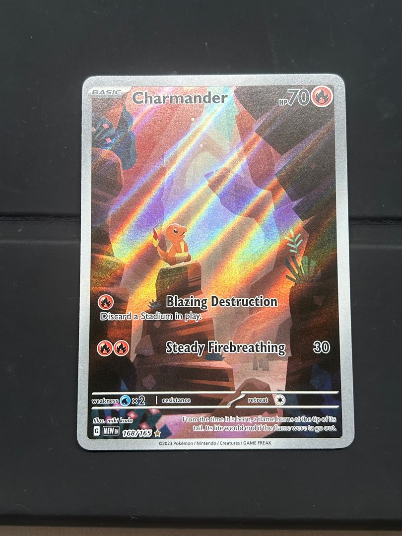 Charmander IR 151 168/165 pokemon card english, Hobbies & Toys, Toys ...