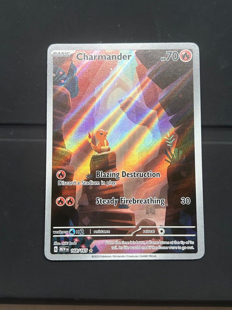Charmander IR 151 168/165 pokemon card english, Hobbies & Toys, Toys ...