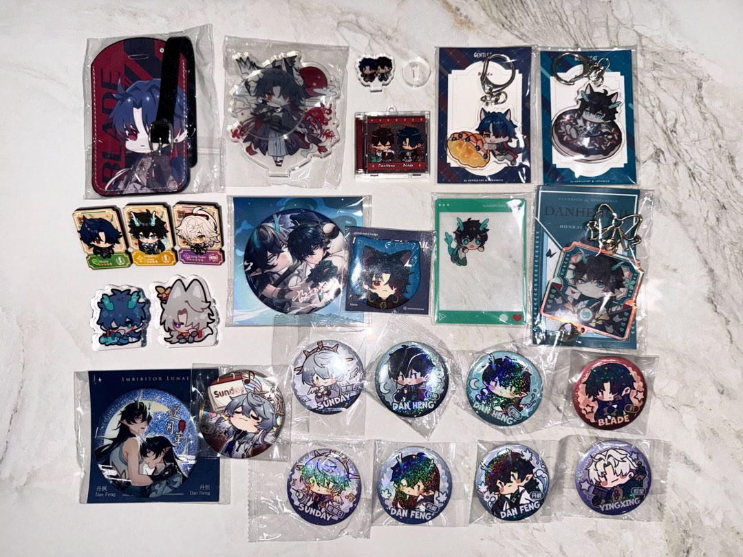 [CLEARANCE] Honkai Star Rail HSR Fan Merch Haul - Dan Heng, Blade ...