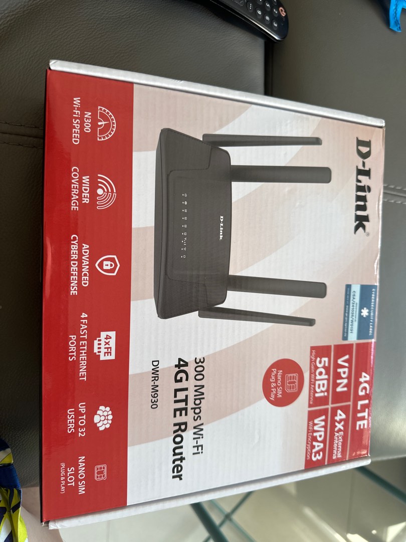 D-Link DWR-M930 4G LTE Router, Computers & Tech, Parts & Accessories ...