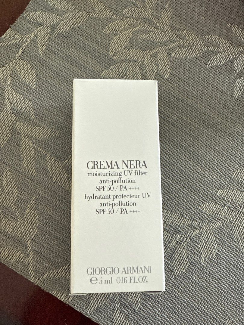 Giorgio Armani Crema Nera Moisturizing UV Filter SPF 50, Beauty ...