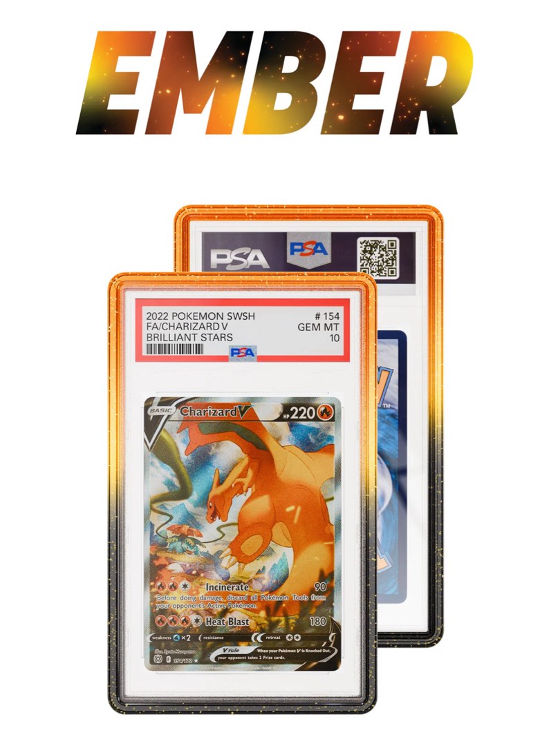 Graded Guard Ember PSA - Pokemon TCG case, Hobbies & Toys, Toys & Games ...