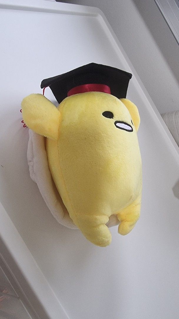 Gudetama Graduation Plush, Hobbies & Toys, Toys & Games on Carousell