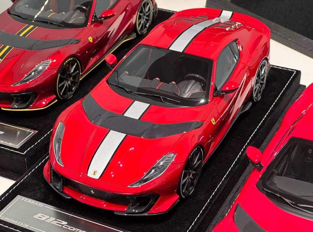 Henson & Heaven 1:64 Ferrari 812 Competizione (Rosso Corsa), Hobbies & Toys, Toys & Games on ...