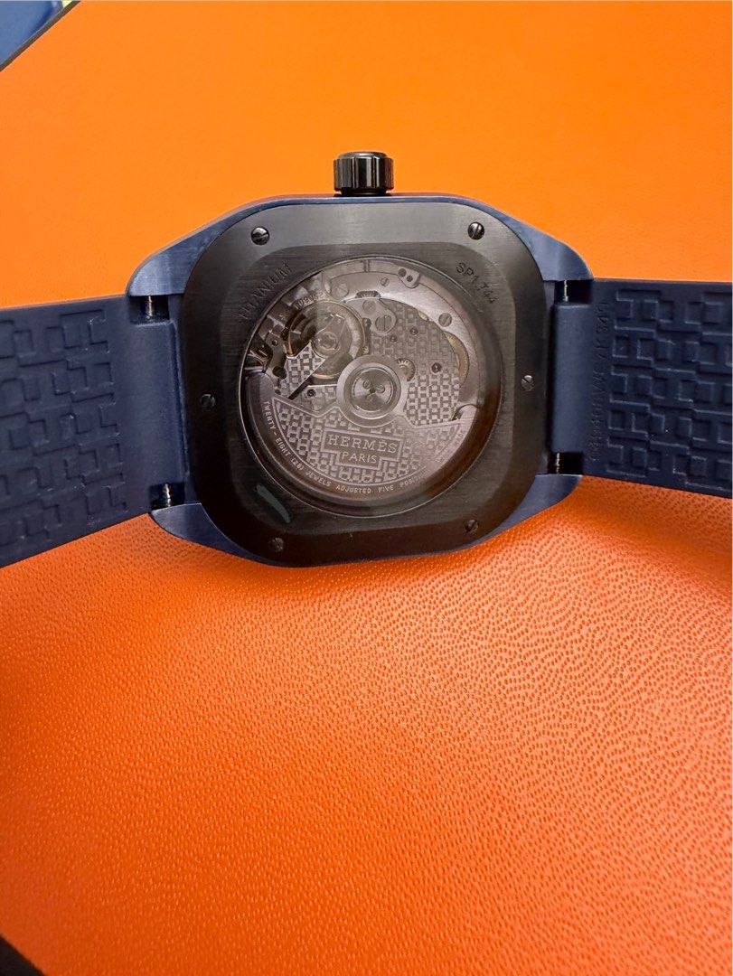 [Cheapest] Hermes H08 watch blue titanium, Luxury, Watches on Carousell