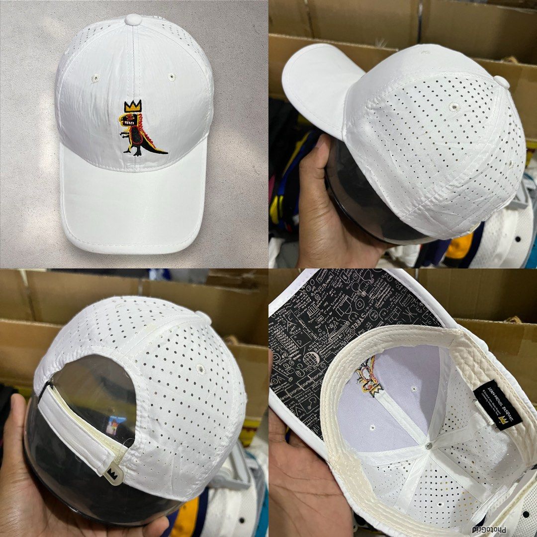 Jean Michel Basquiat trex logo cap adjustable Velcro strap rm48, Men's ...