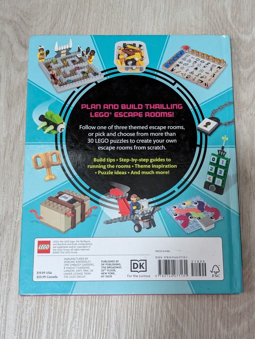 LEGO Build Your Own Escape Room Book, Hobbies & Toys, Books & Magazines ...