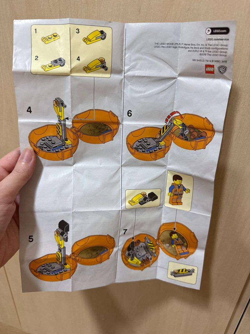 LEGO Movie 2 Emmet's Mini-Excavator Set 653874, Hobbies & Toys, Toys ...