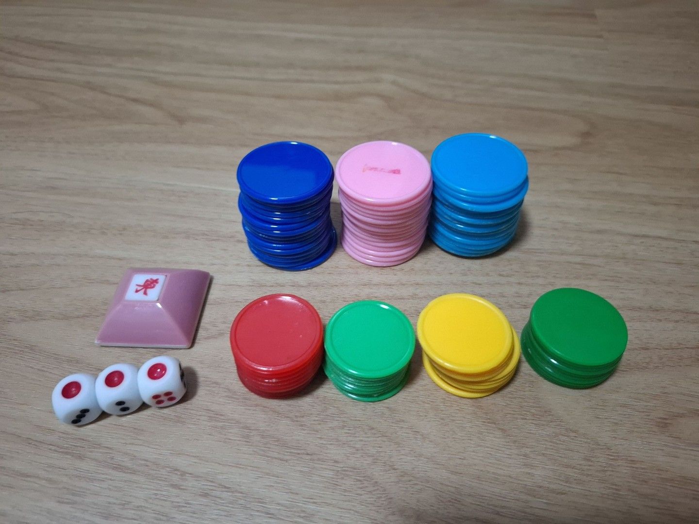 Mahjong chips set 1- Various Colors, Hobbies & Toys, Toys & Games on ...