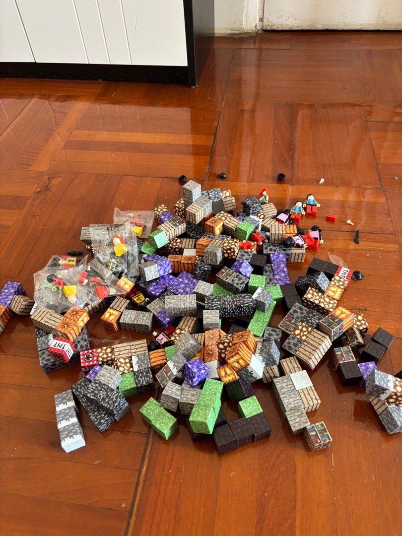 Minecraft Building Blocks Set, 興趣及遊戲, 玩具 & 遊戲類 - Carousell